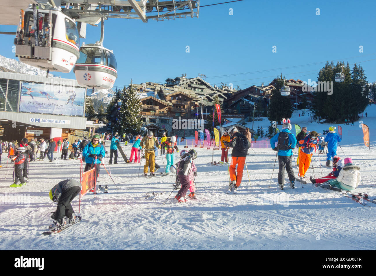 Courchevel 1850 station de ski dans les Trois Vallées, Alpes, France ...