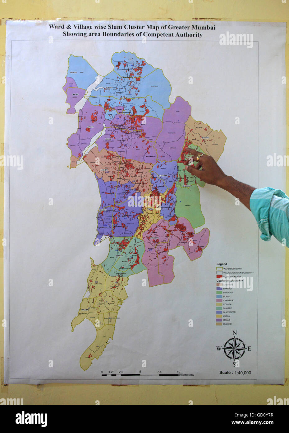 Plan de la ville de mumbai Banque de photographies et d’images à haute ...