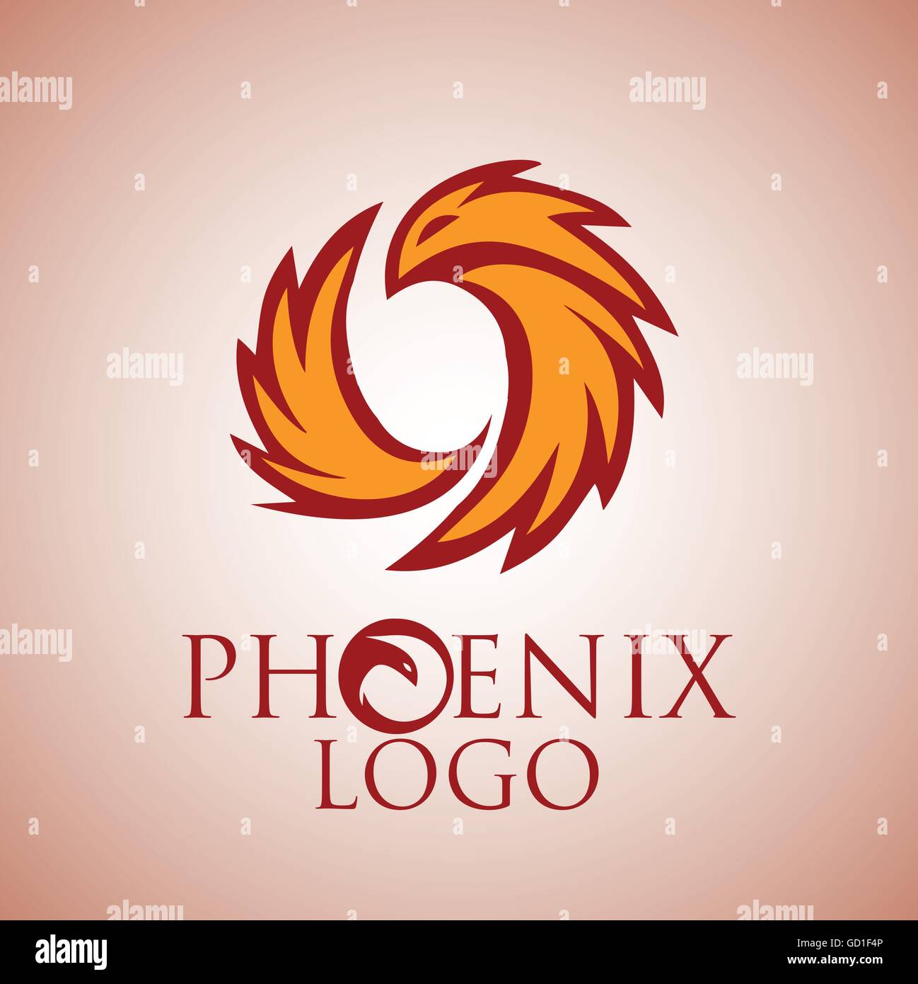 Phoenix logo conçu de façon simple, de sorte qu'il peut être utiliser ...