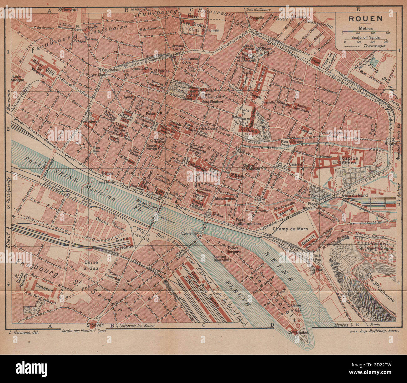 Plan de rouen Banque de photographies et d’images à haute résolution ...