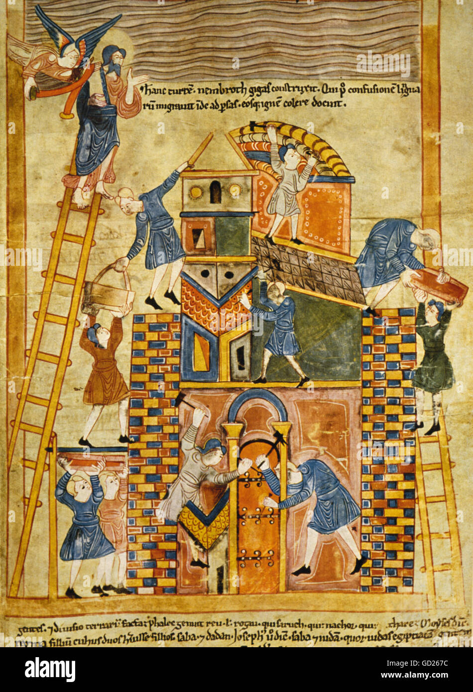 Tour de babel enluminure Banque de photographies et d’images à haute ...