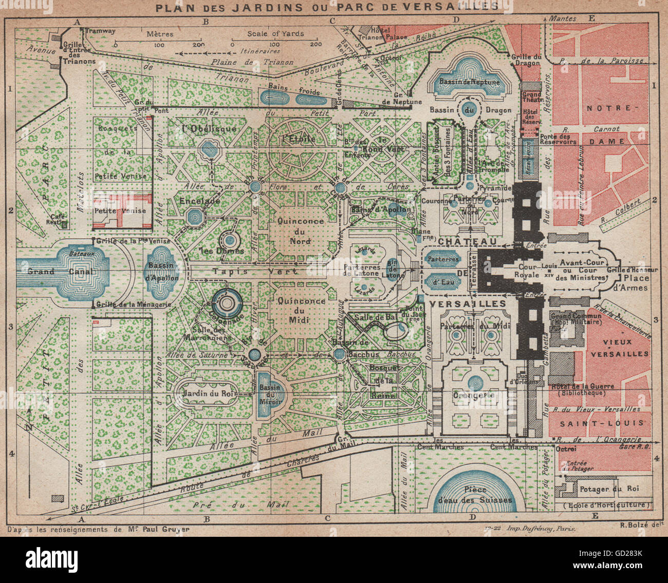 Versailles plan Banque de photographies et d’images à haute résolution ...