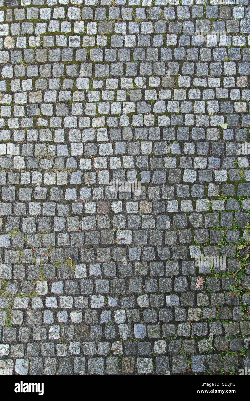 Vieux pavés gris Texture Route Photo Stock - Alamy