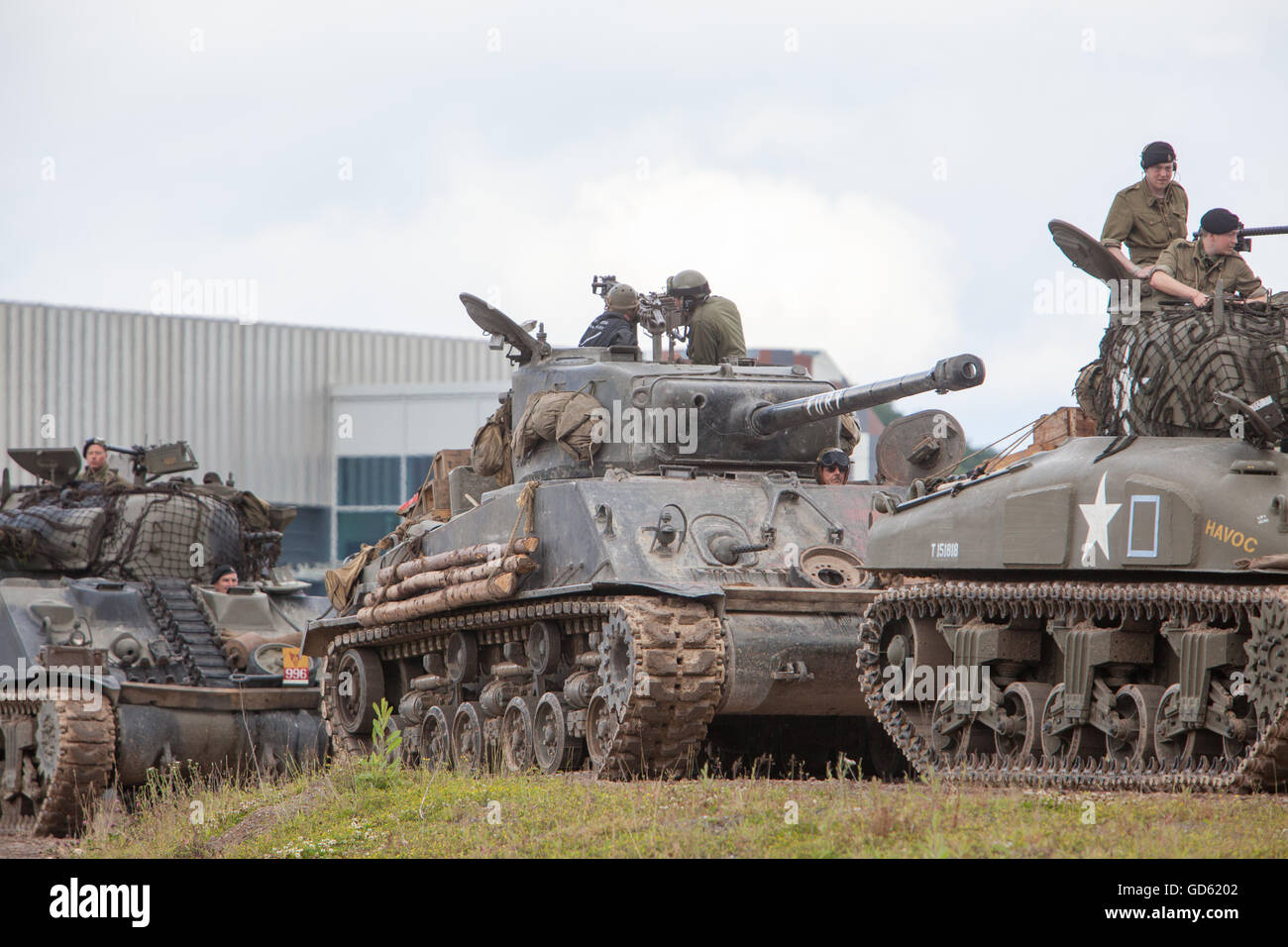FURY Sherman M4 A2 E8 Tank comme présenté dans le film Fury avec Brad Pitt, à Tankfest 2016 ...