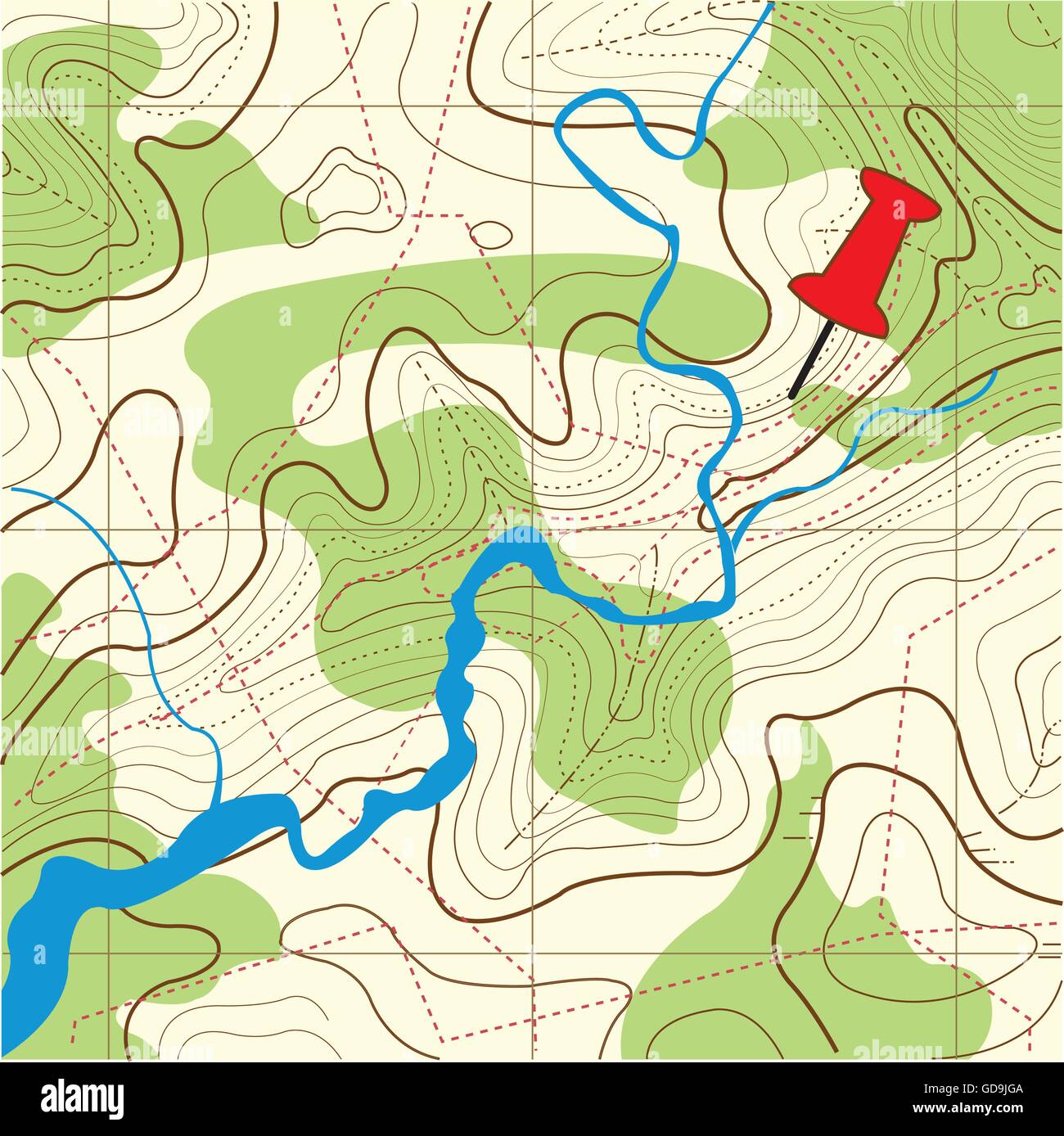 Topography map Banque de photographies et d’images à haute résolution ...