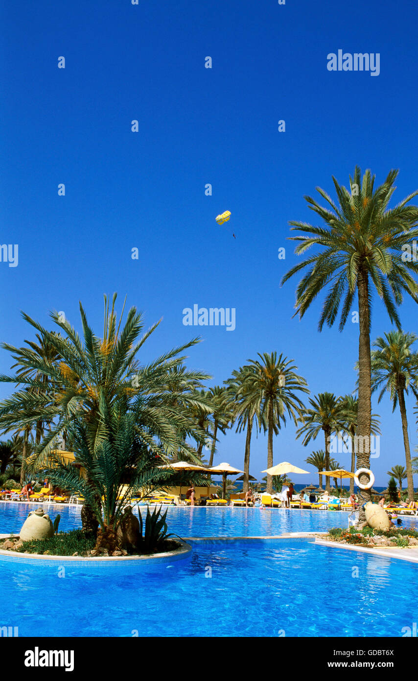 Hotel Zita Zarzis, Oasis Resort, l'île de Djerba, Tunisie Photo Stock ...