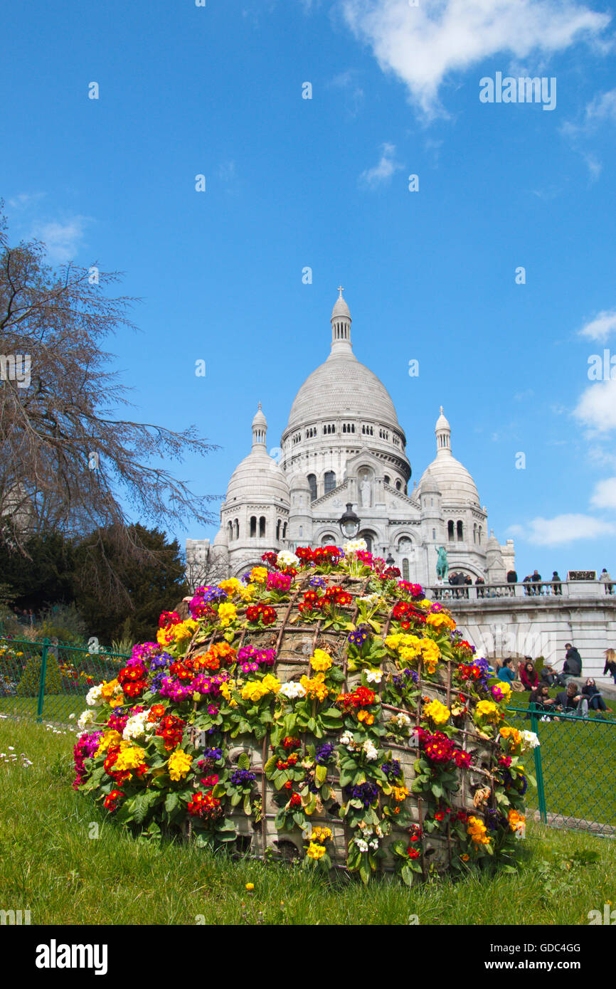 Paris sacre coeur stairs Banque de photographies et d’images à haute ...