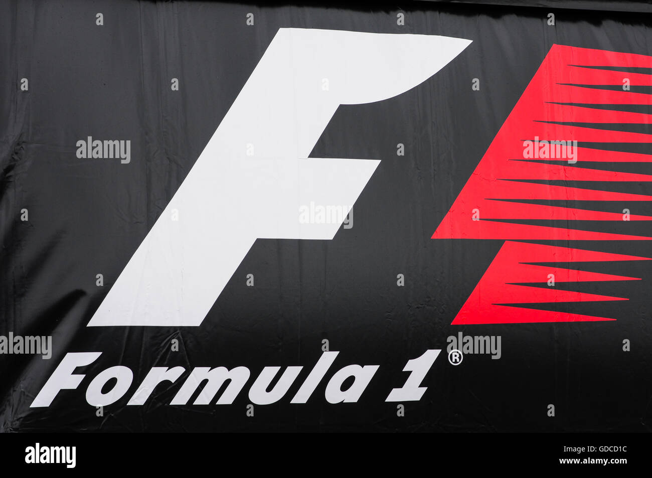 Logo F1 signe pour la Formule Un motor racing Photo Stock - Alamy