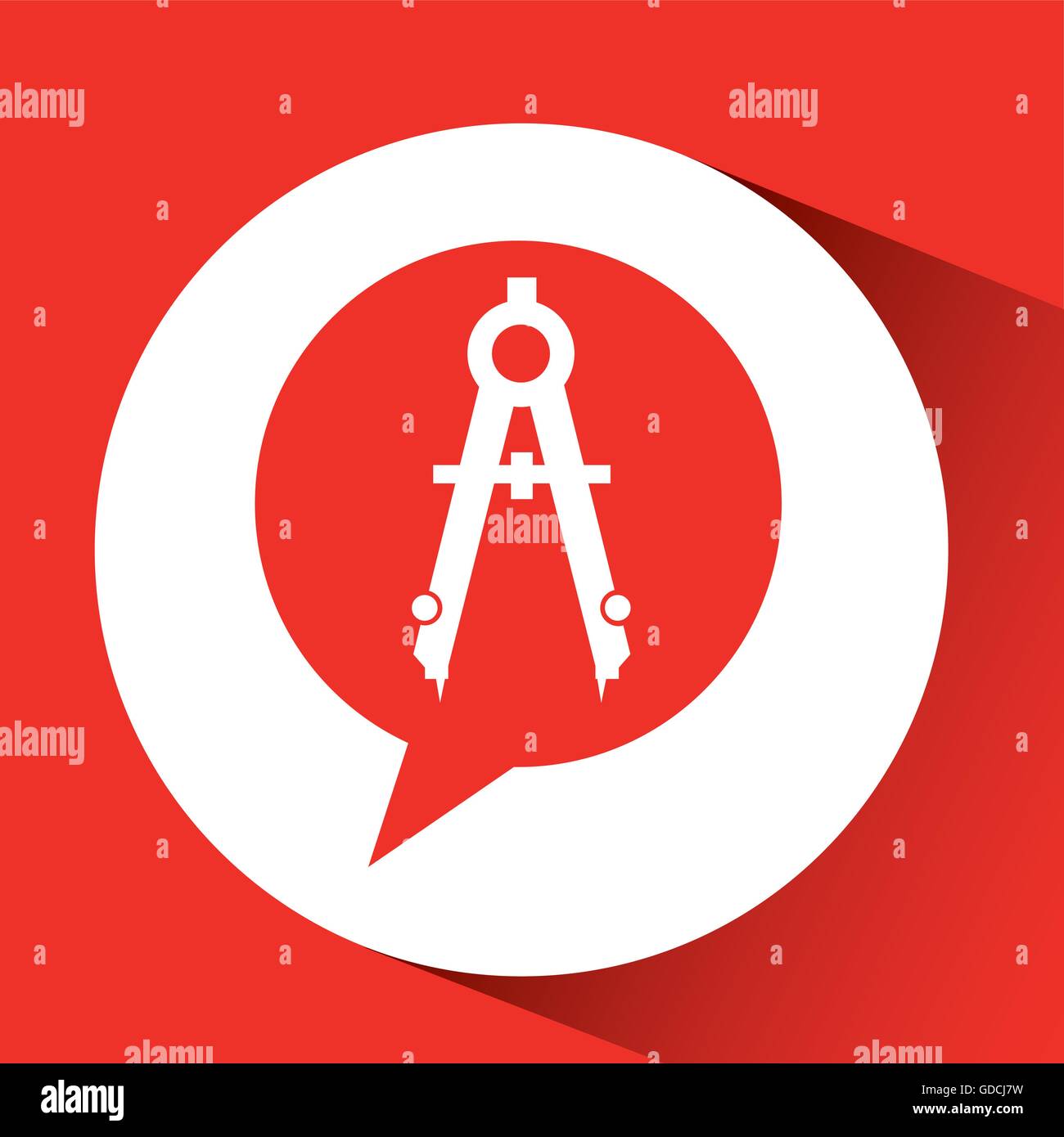 Les plans de dessin boussole Image Vectorielle Stock - Alamy