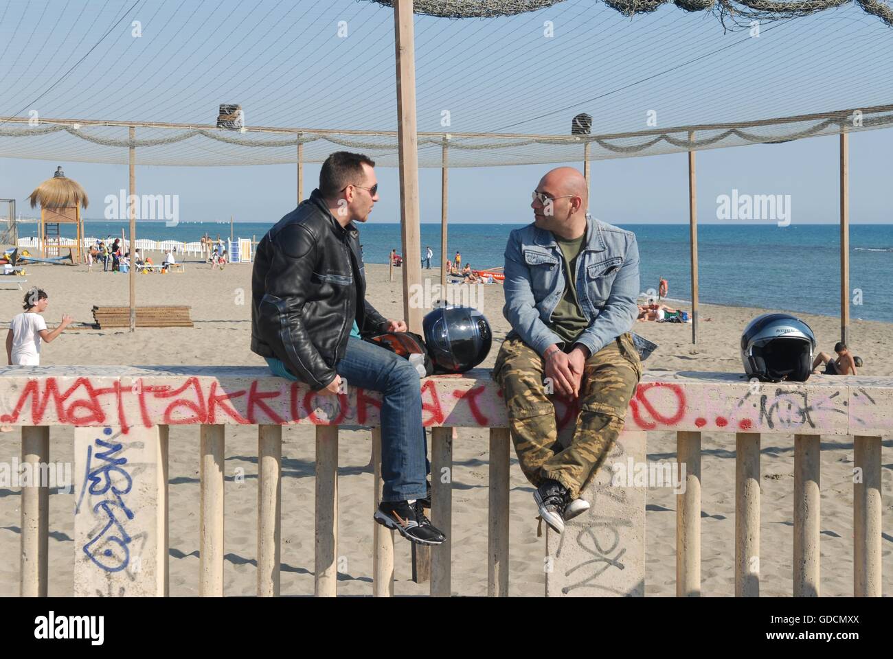 Front de mer de Ostia Lido, la plage de la ville de Rome (Italie Photo ...