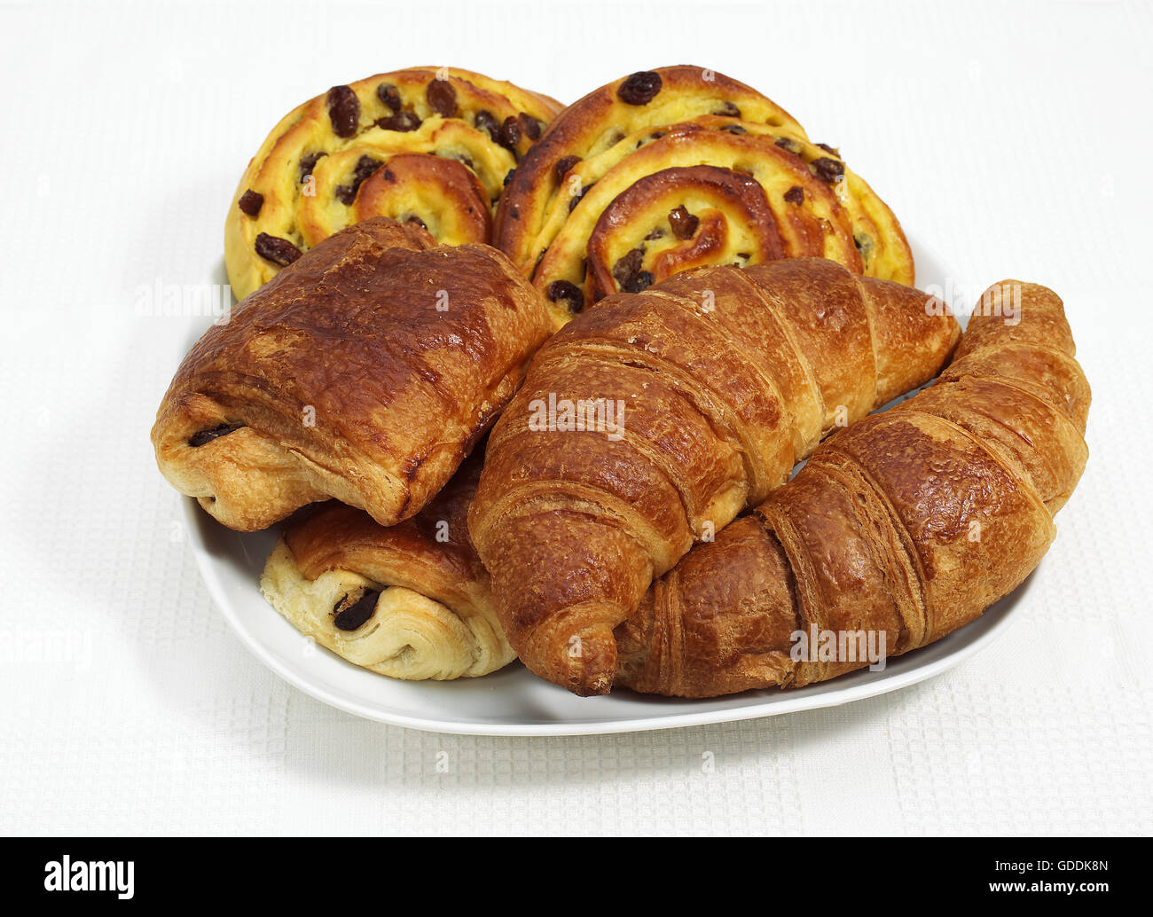 Croissants et pain au chocolat Banque de photographies et d’images à ...