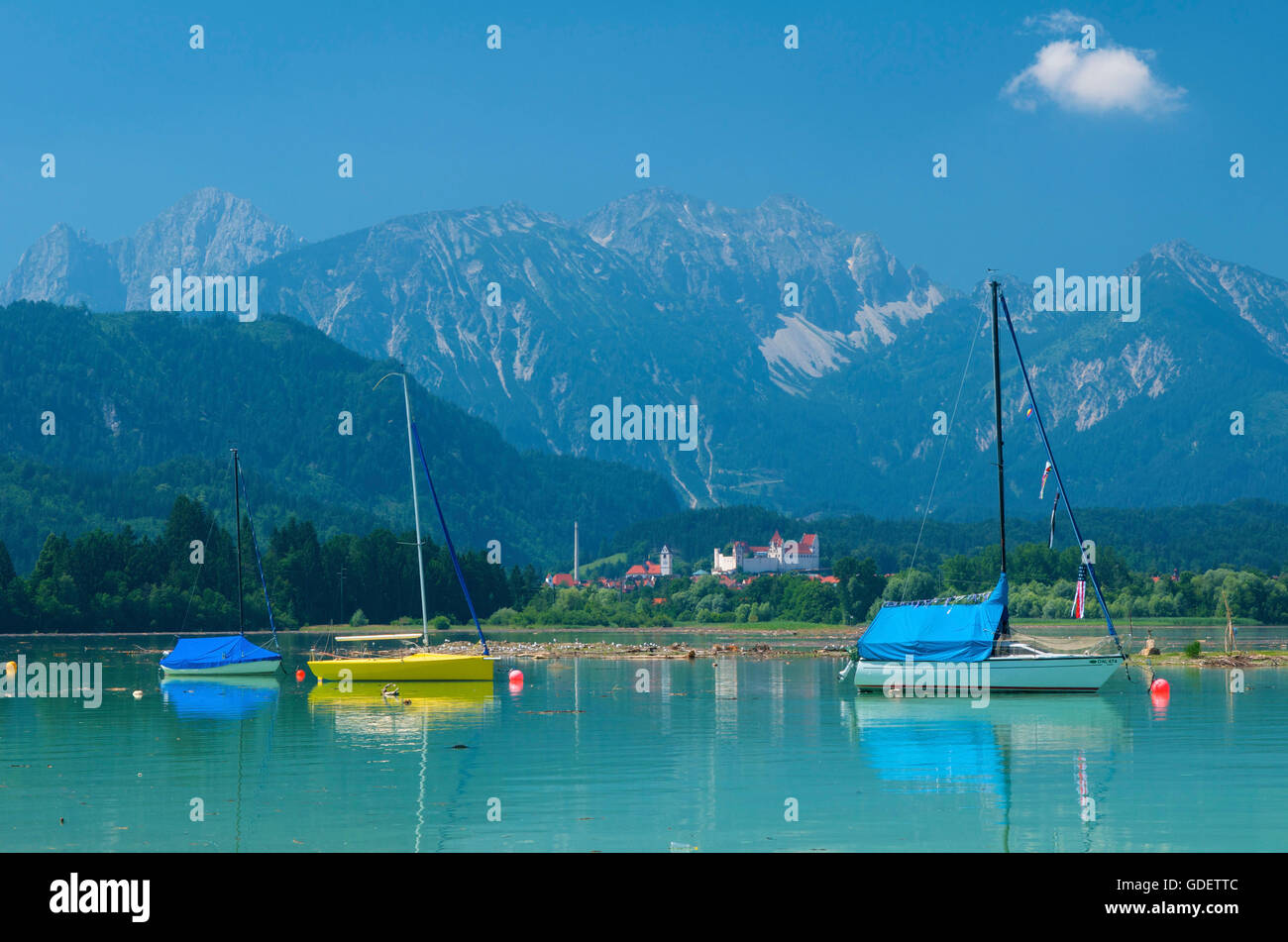 Le lac Forggensee, Allgaeu, Bavaria, Germany Photo Stock - Alamy