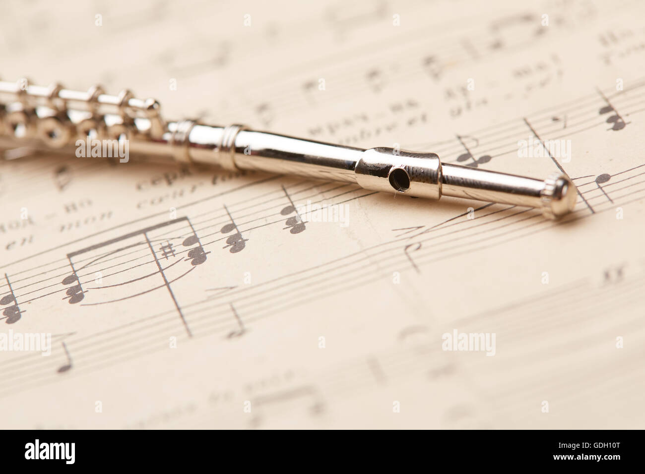 Flute music background Banque de photographies et d’images à haute ...