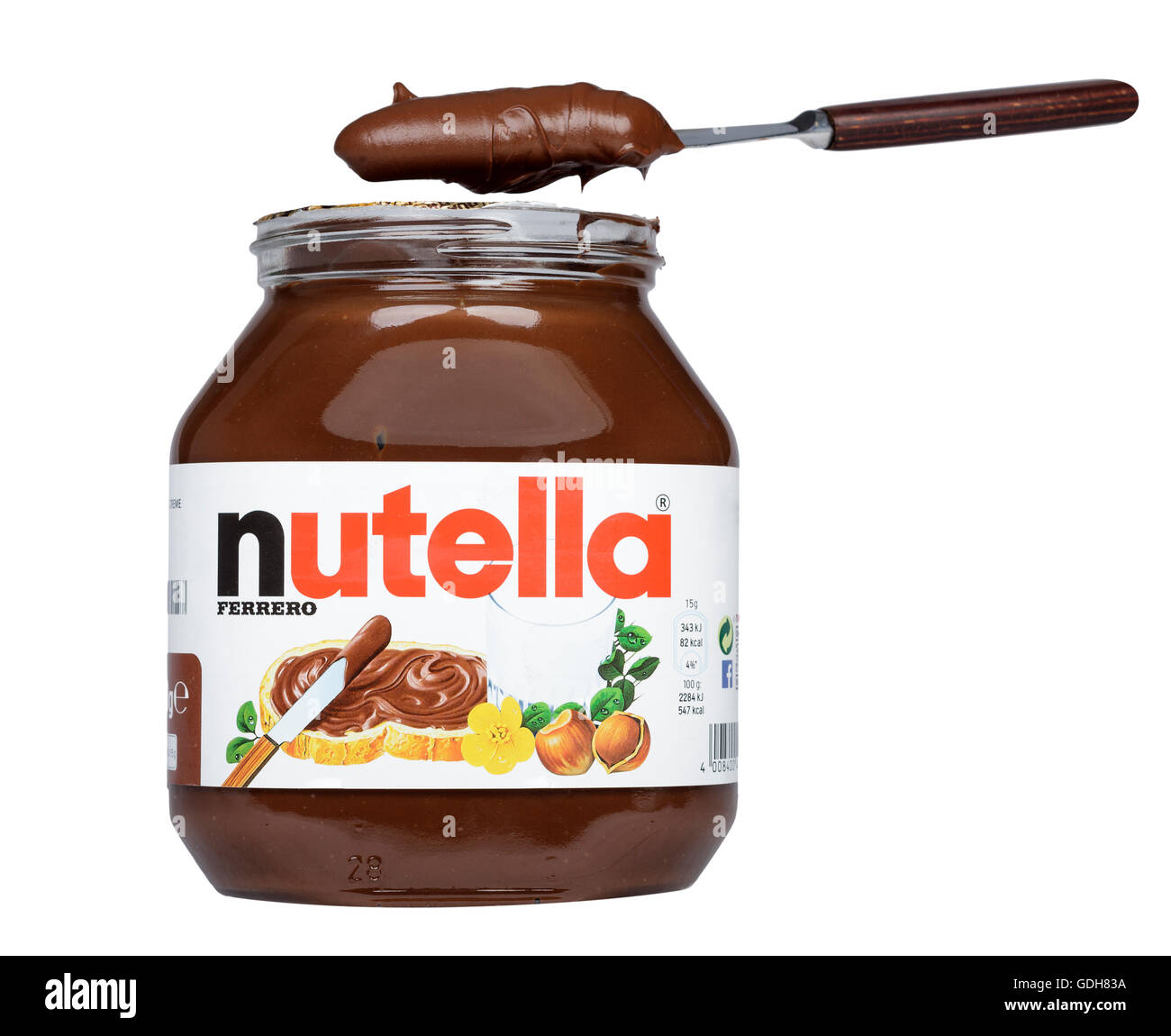 Nutella jar open Banque de photographies et d’images à haute résolution ...