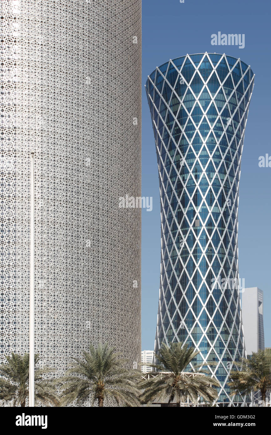 La Chine Tower et Tornado tower , Doha, Qatar Photo Stock - Alamy