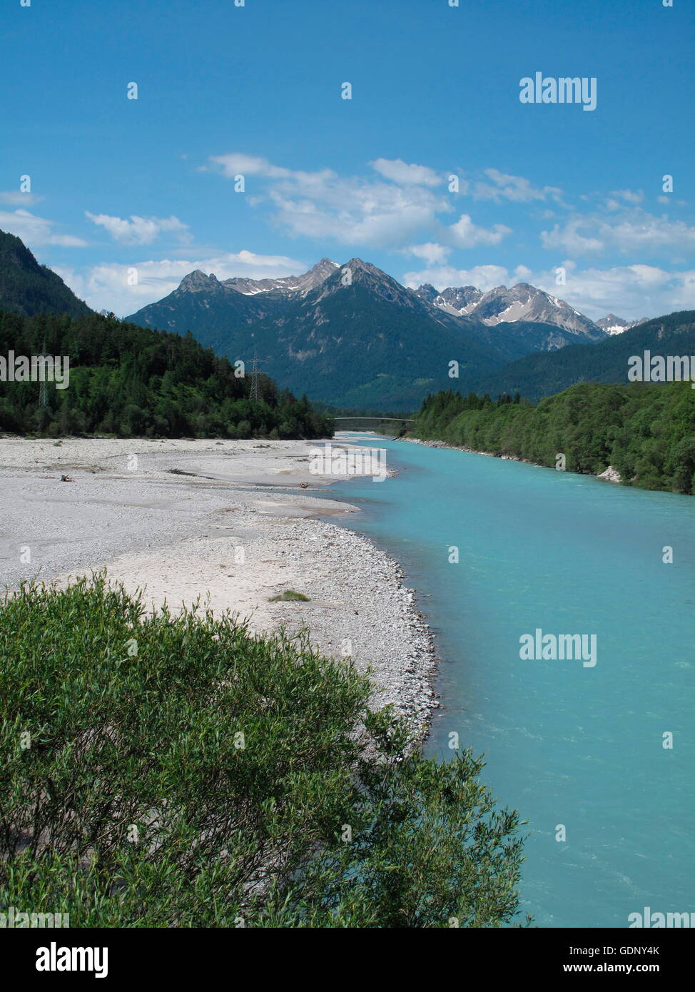 Géographie / voyage, Autriche, Tyrol, Weißenbach, rivière Lech avec ...