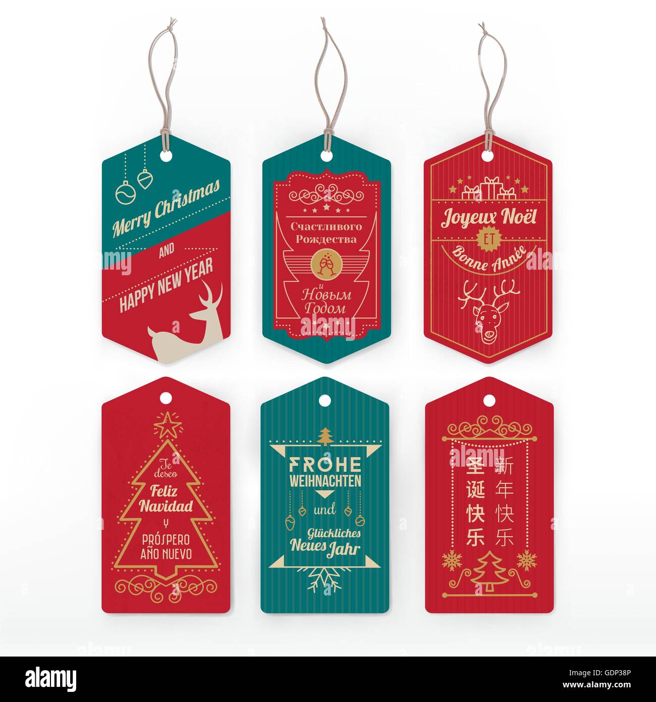 Carte de voeux en espagnol et francais Banque de photographies et d ...