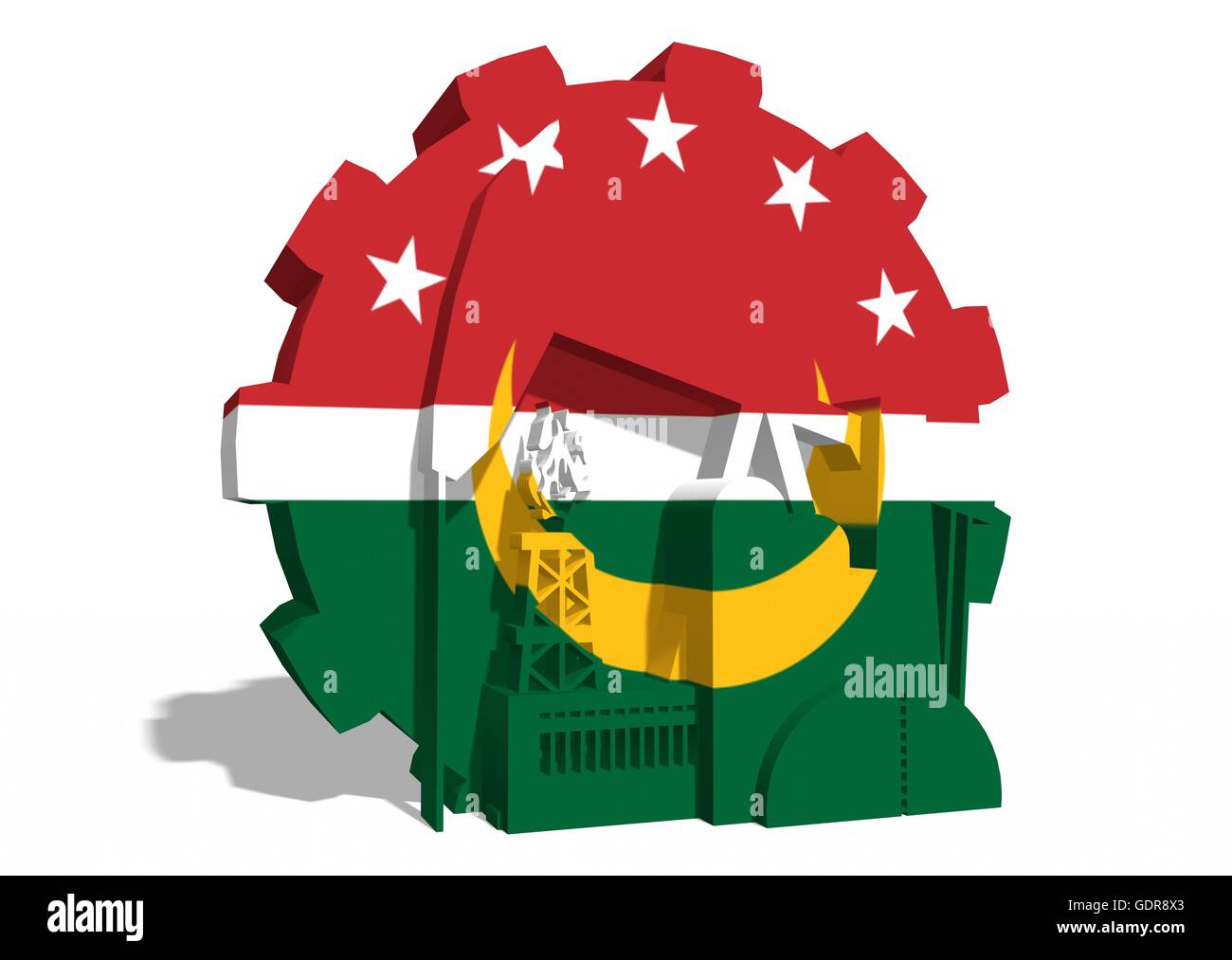 Arab maghreb union flag on Banque de photographies et d’images à haute ...