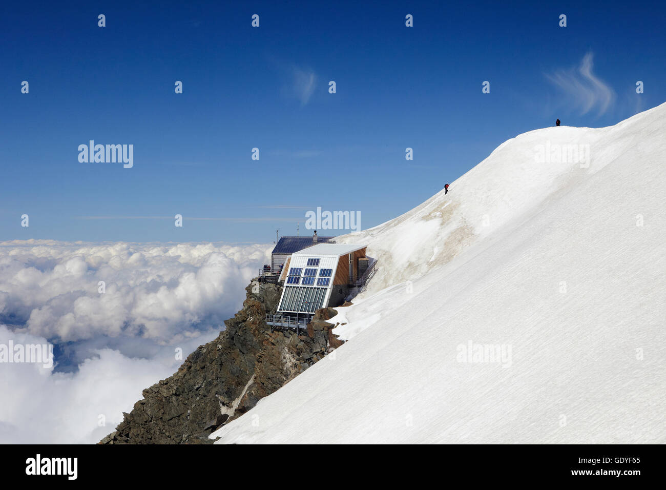 Mont blanc gouter refuge chamonix Banque de photographies et d’images à ...