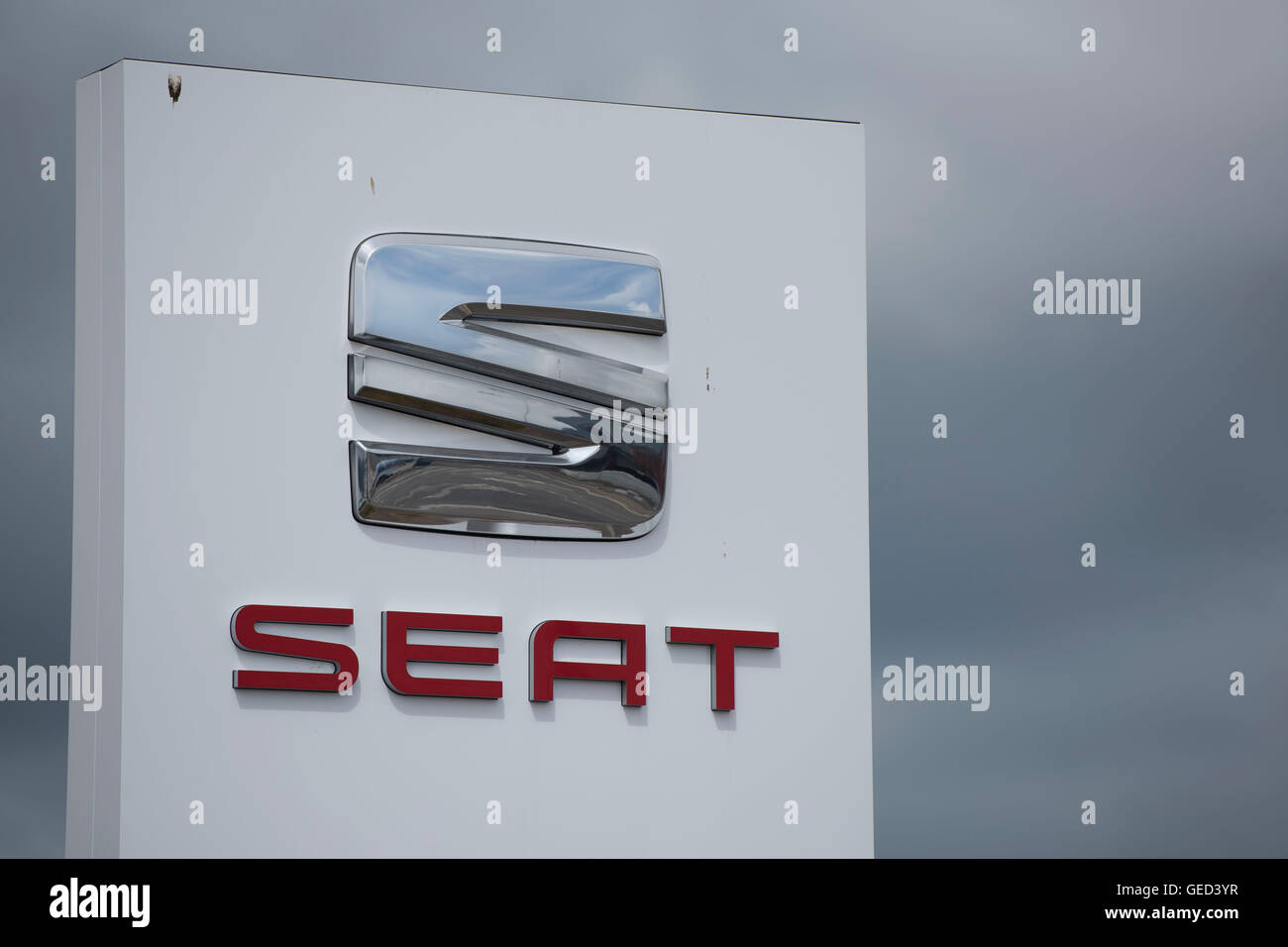 Seat car garage sign logo Banque de photographies et d’images à haute ...