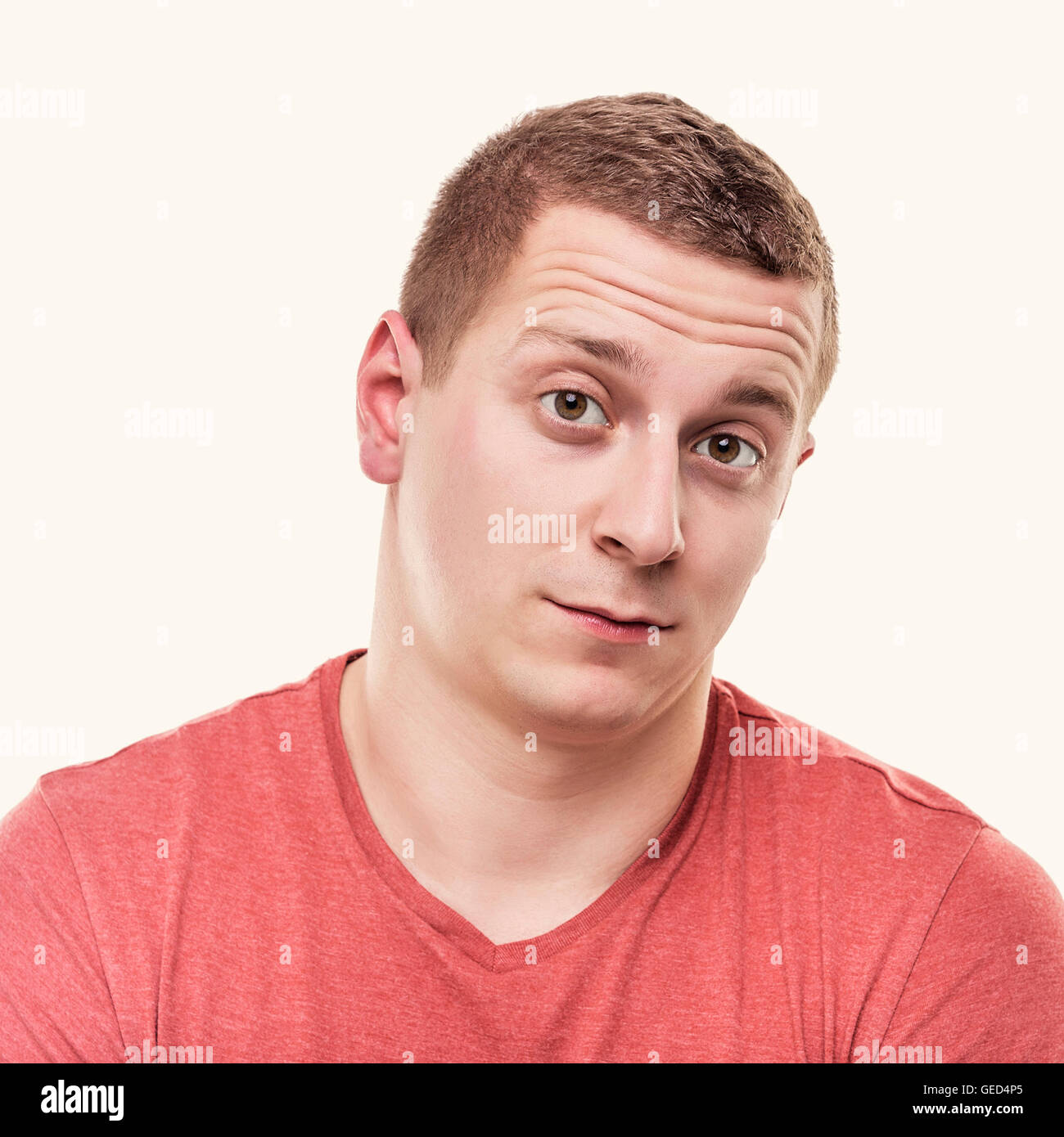 Bonhomme blanc perplexe Banque de photographies et d’images à haute ...