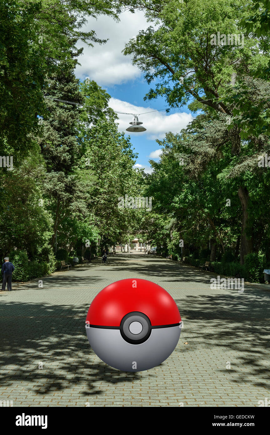 3d Illustration Pokeball Banque d'image et photos - Alamy