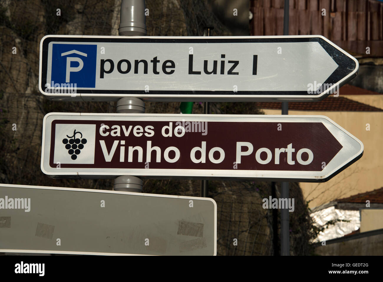 Panneaux Routiers Portugal Banque d'image et photos - Alamy