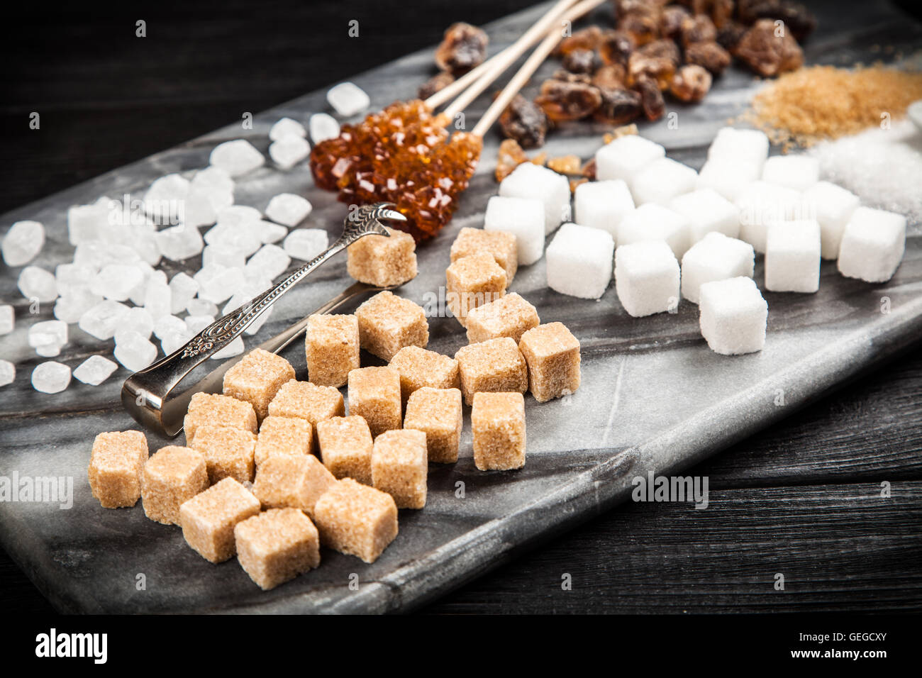 Différents types de sucre Photo Stock - Alamy