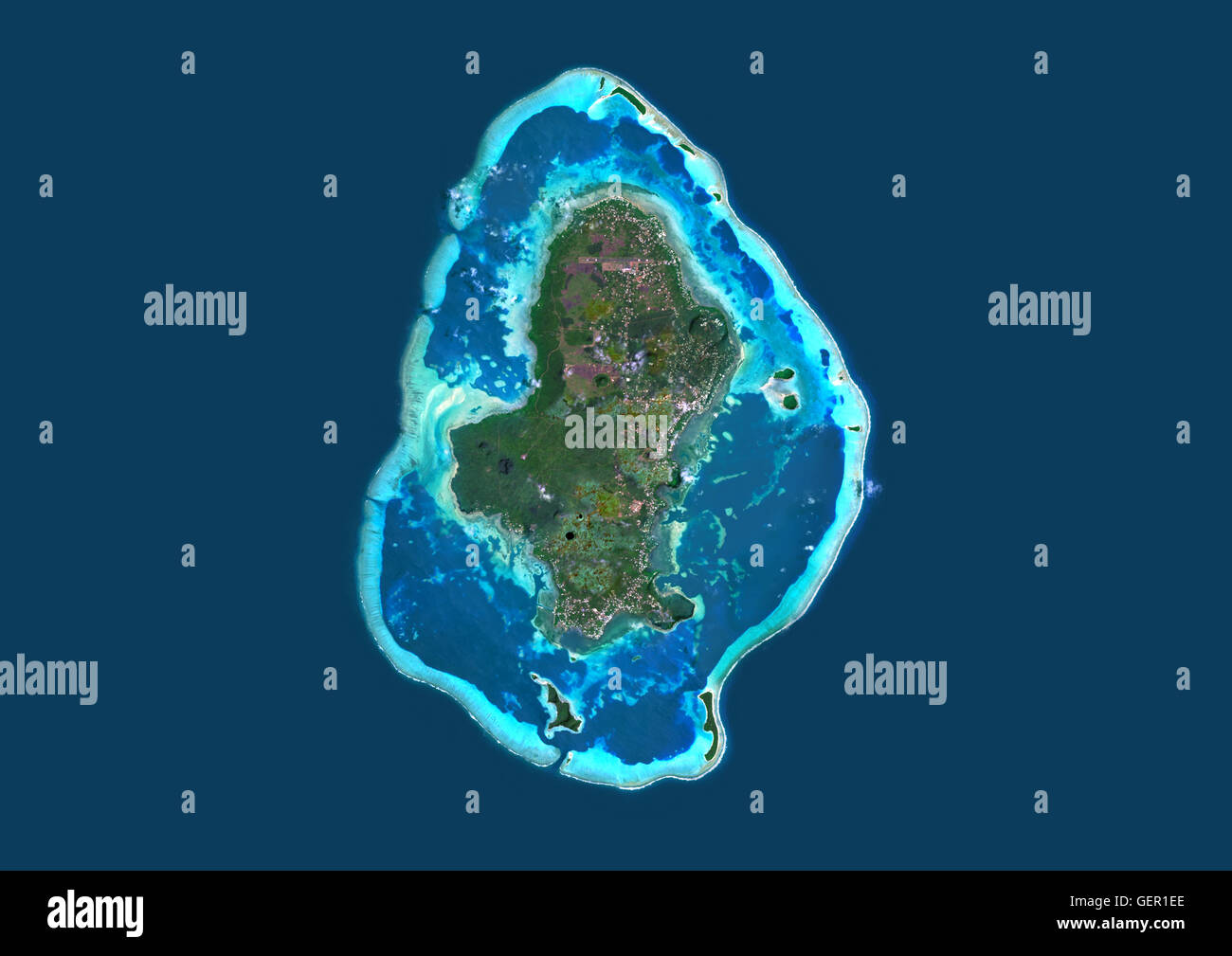 Vue satellite île wallis Banque de photographies et d’images à haute ...