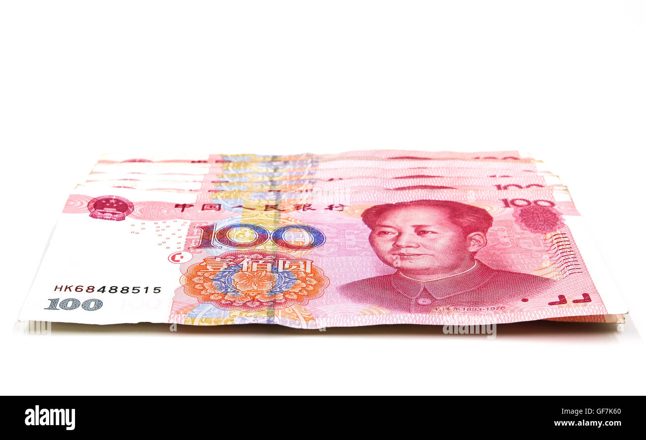 Billets de banque en yuan chinois 100 Banque de photographies et d ...