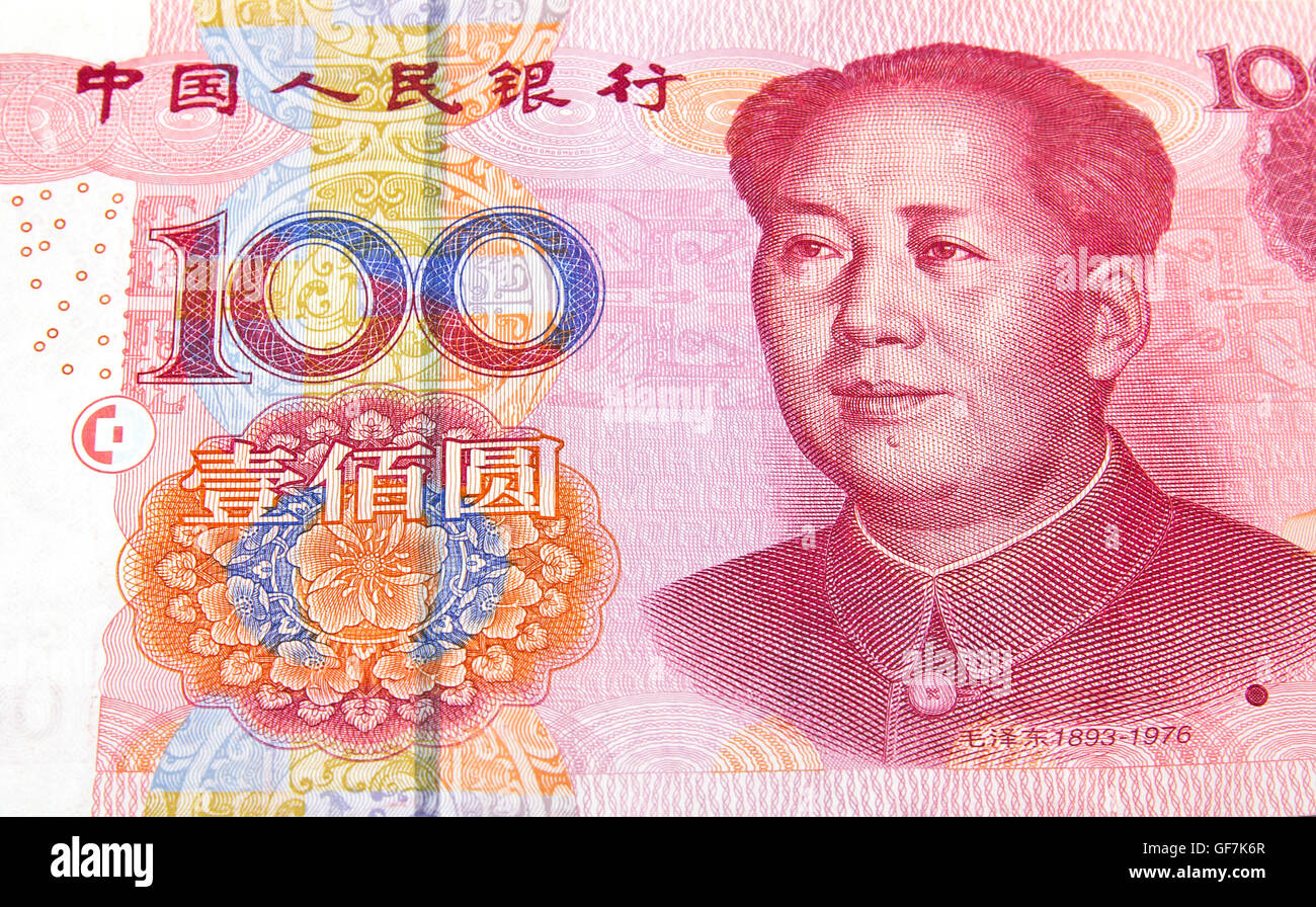 Billets de banque en yuan chinois 100 Banque de photographies et d ...