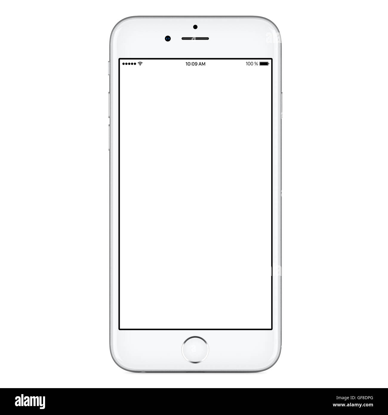 Directement Vue de face d'un batiment moderne et blanc téléphone ...