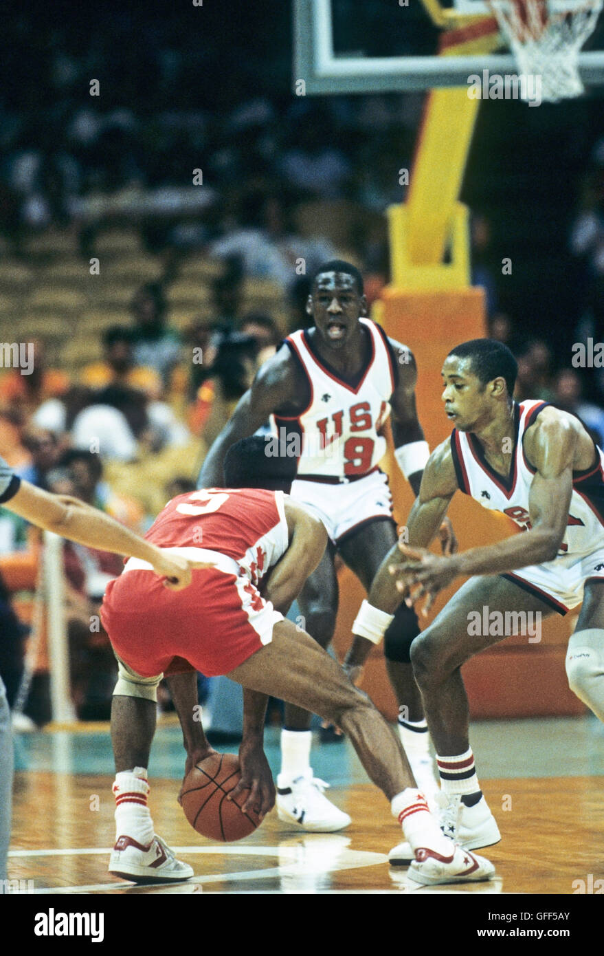 Californie - Los Angeles - 1984 Jeux Olympiques d'été. Men's basketball ...