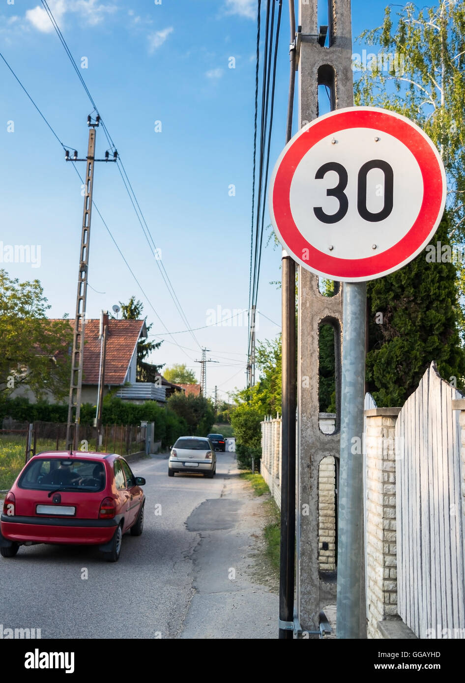 Limites de vitesse des panneaux de signalisation Banque de ...