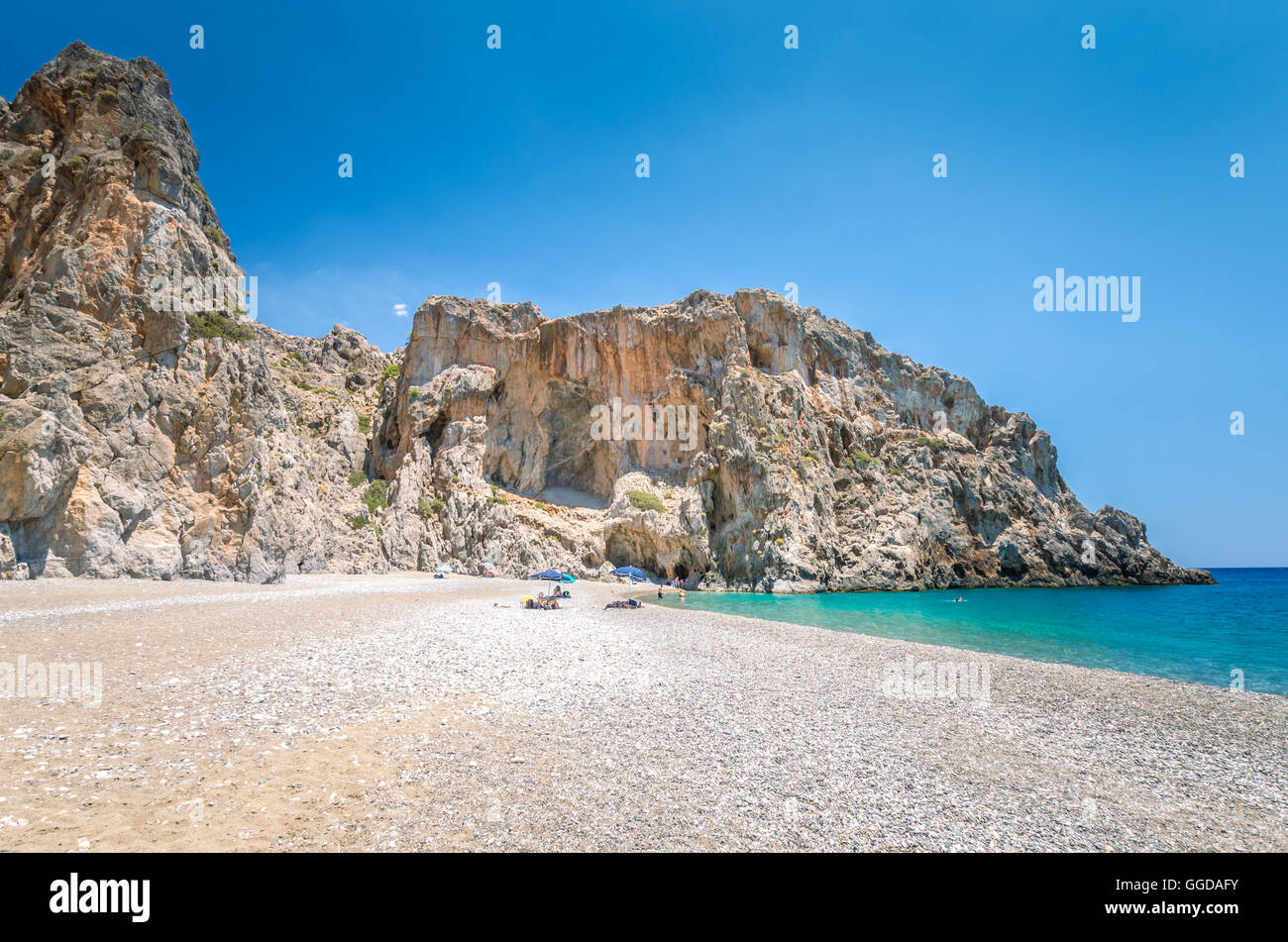 Agiofarago beach, île de Crète, Grèce. Agiofaraggo est l'une des plus ...