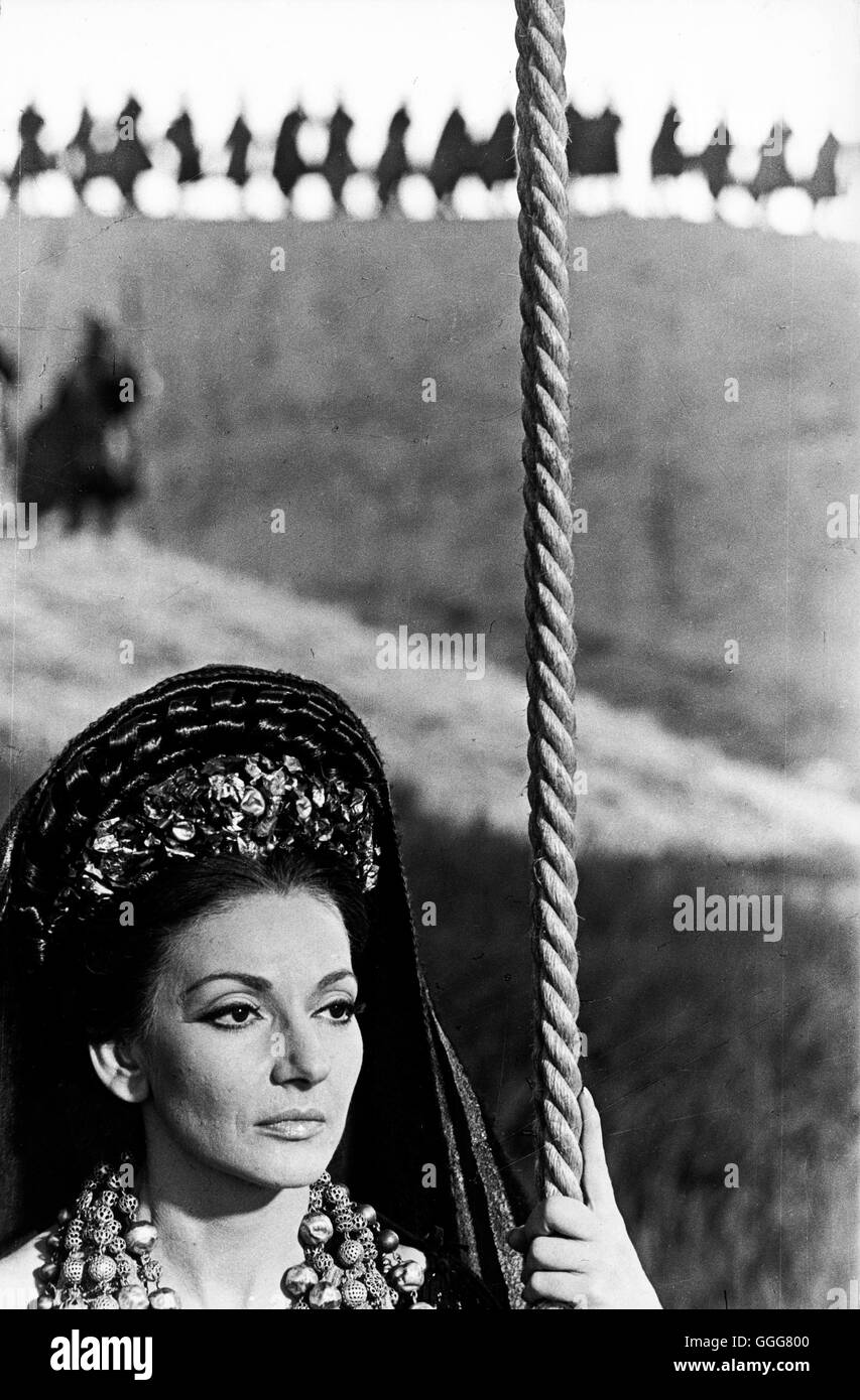 Pier paolo pasolini maria callas Banque d'images noir et blanc - Alamy
