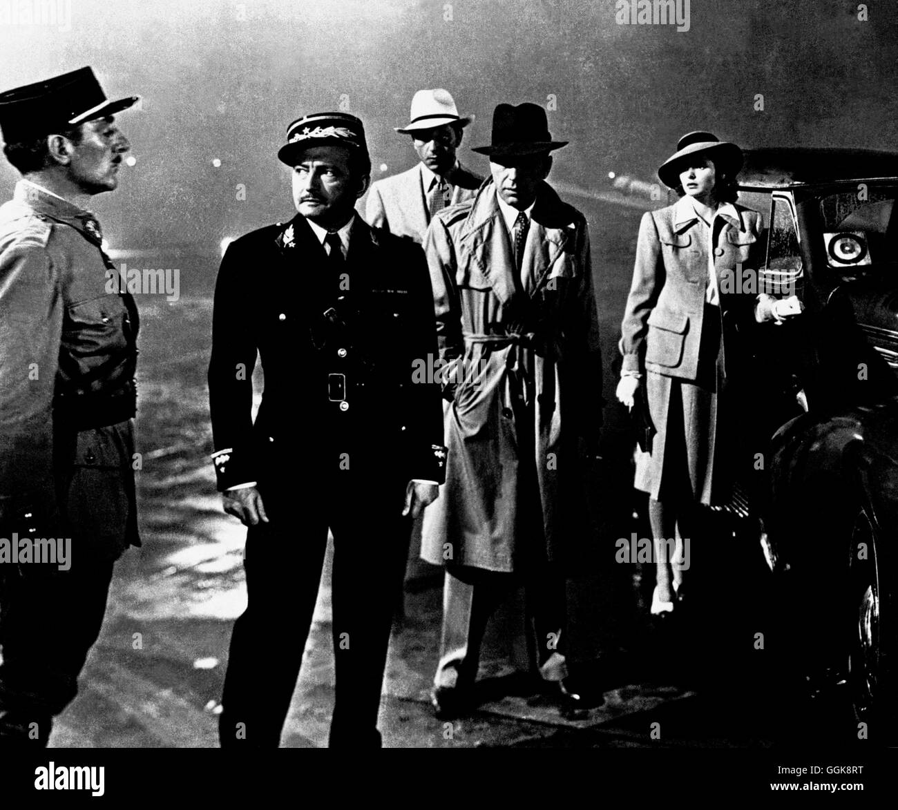 CASABLANCA / USA 1942 / Michael Curtiz Abschiedsszene : CLAUDE RAINS ...