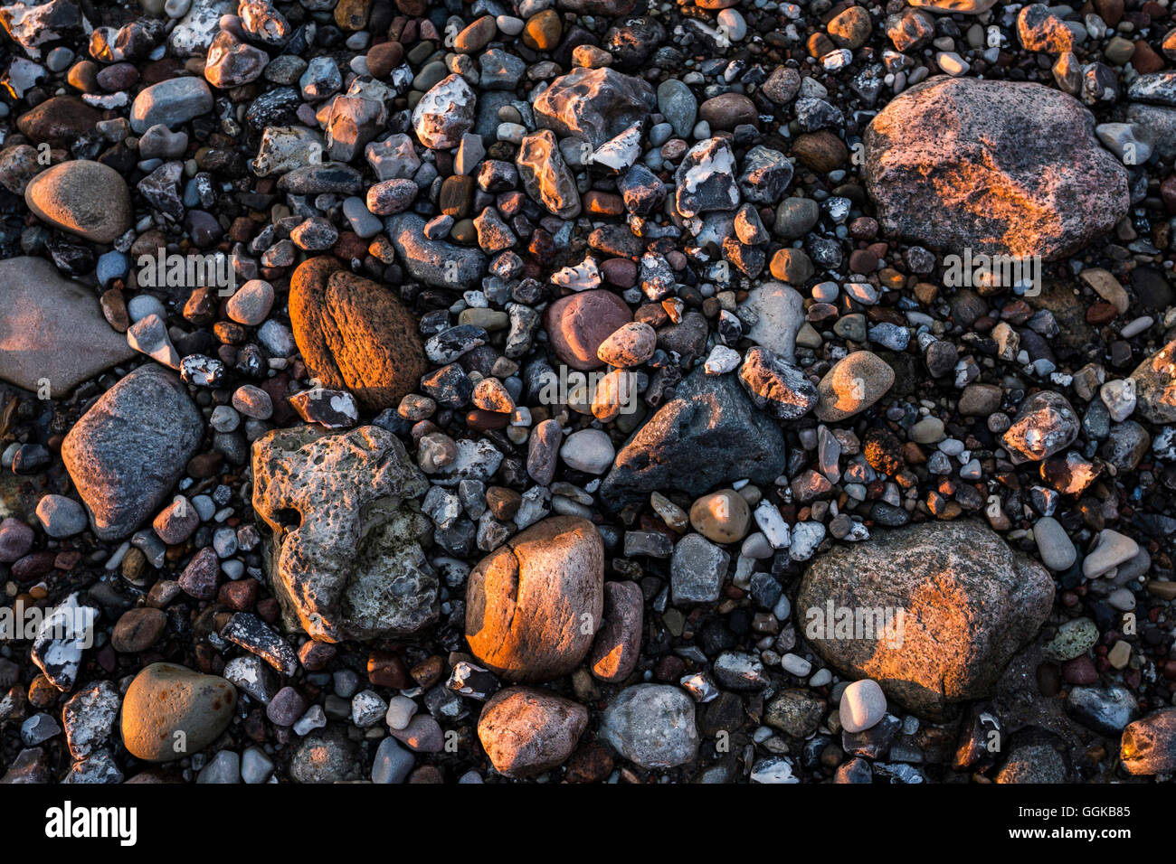 Gros plan de galets de plage Banque de photographies et d’images à ...