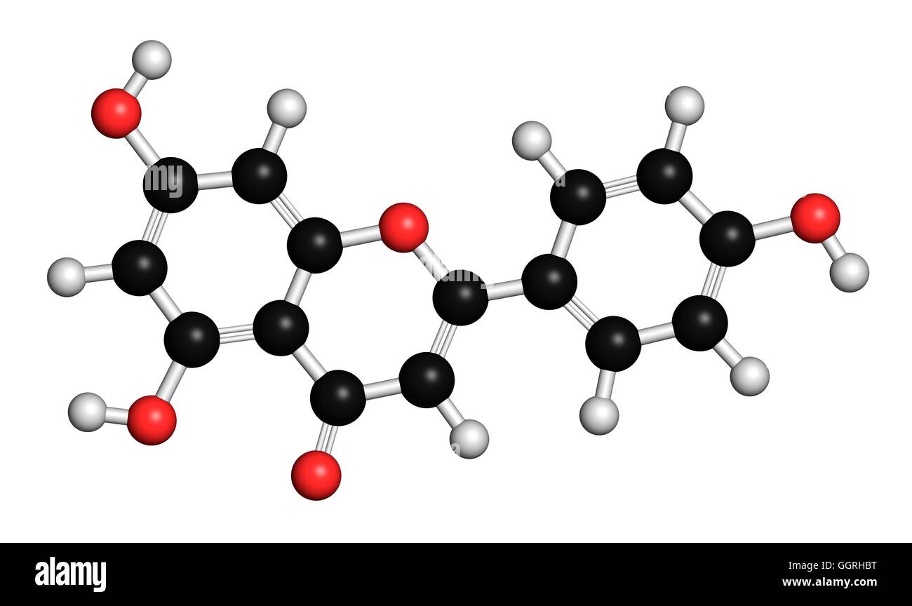 Apigenin dye molecule Banque de photographies et d’images à haute ...