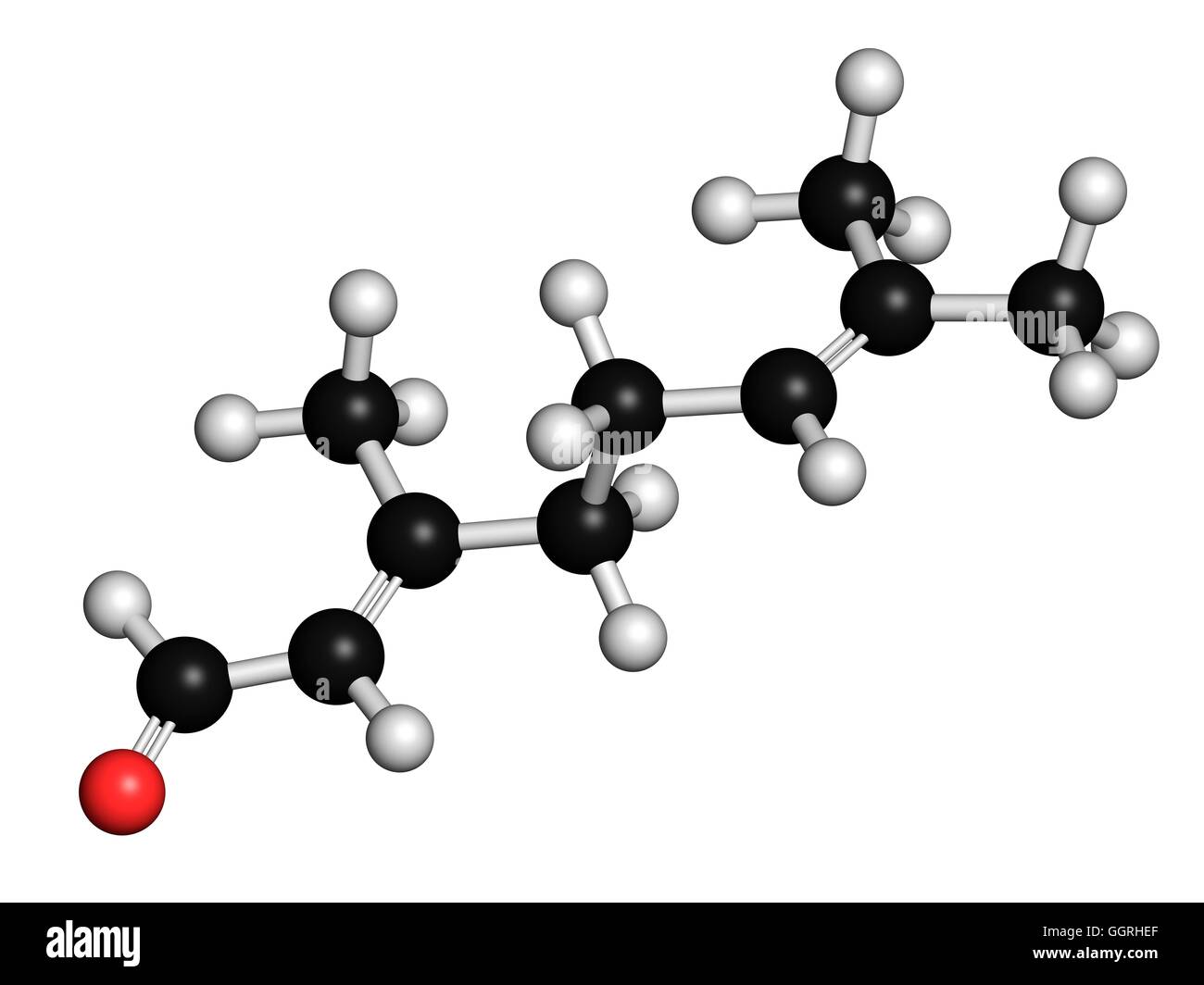 Geranial fragrance molecule Banque de photographies et d’images à haute ...