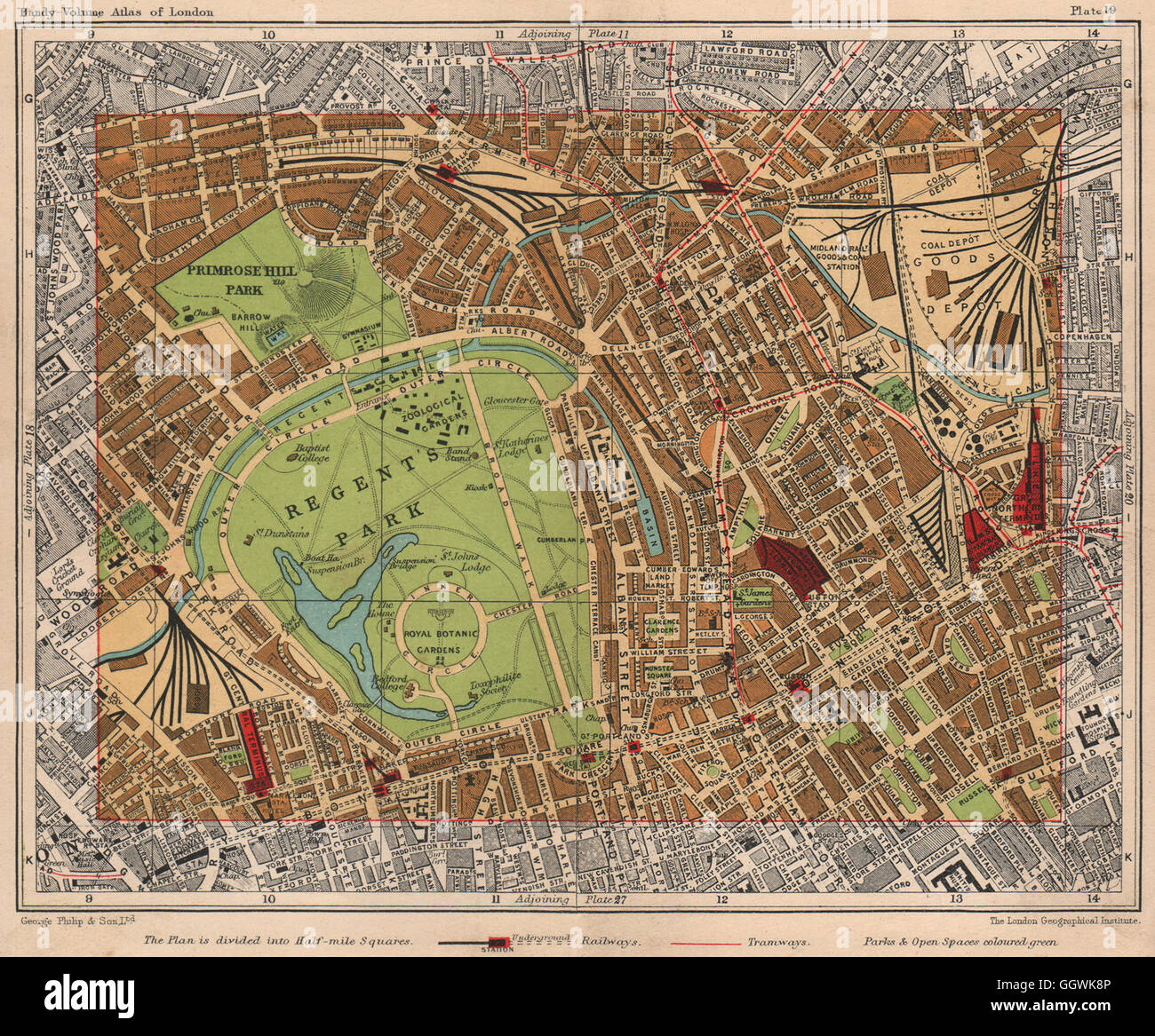 Regents park map london Banque de photographies et d’images à haute ...