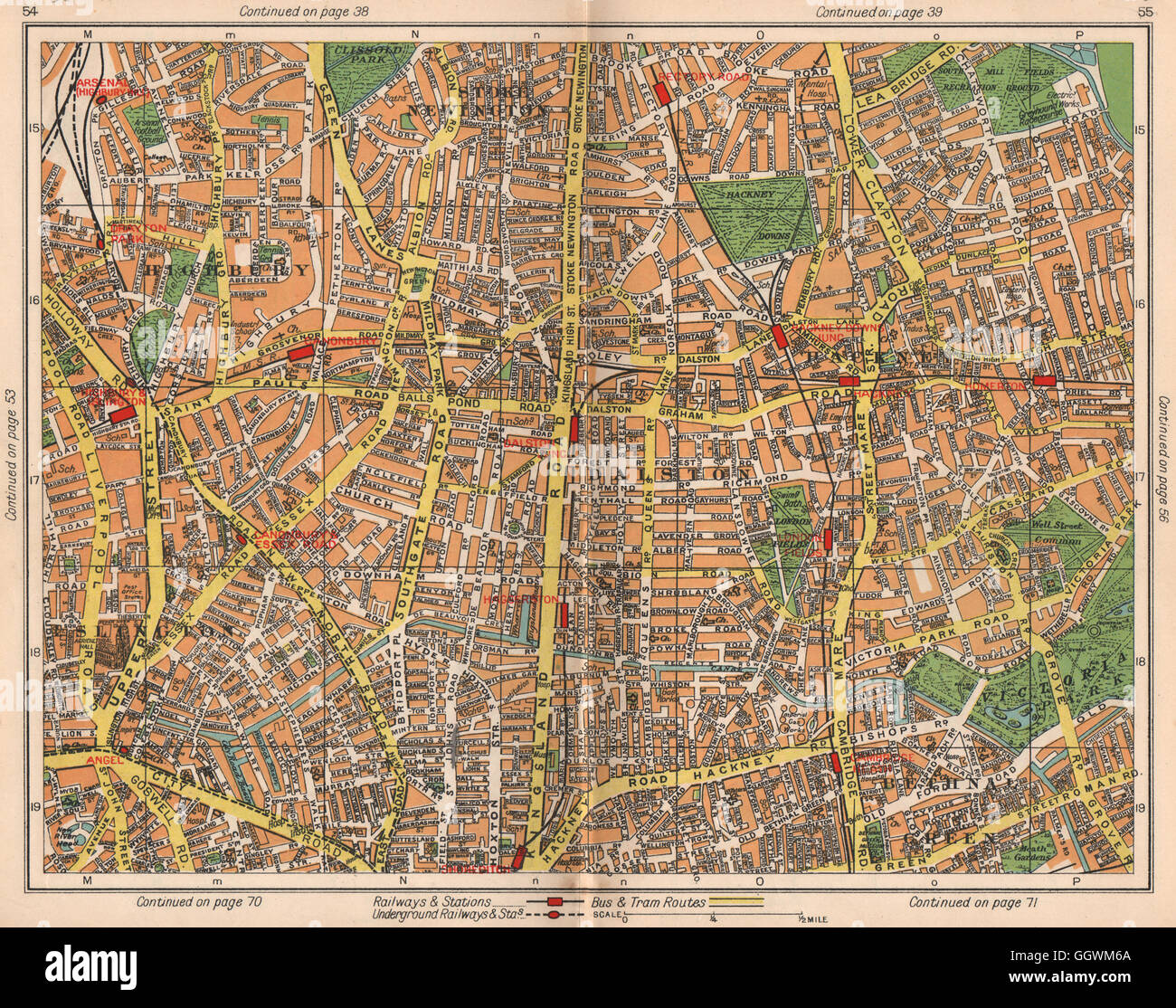 Islington street map Banque de photographies et d’images à haute ...