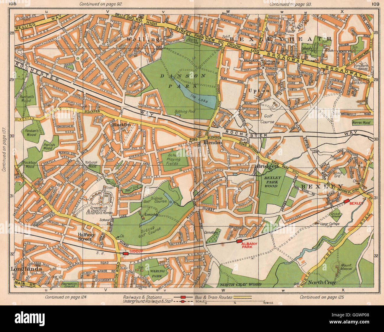 Carte de bexleyheath Banque de photographies et d’images à haute ...