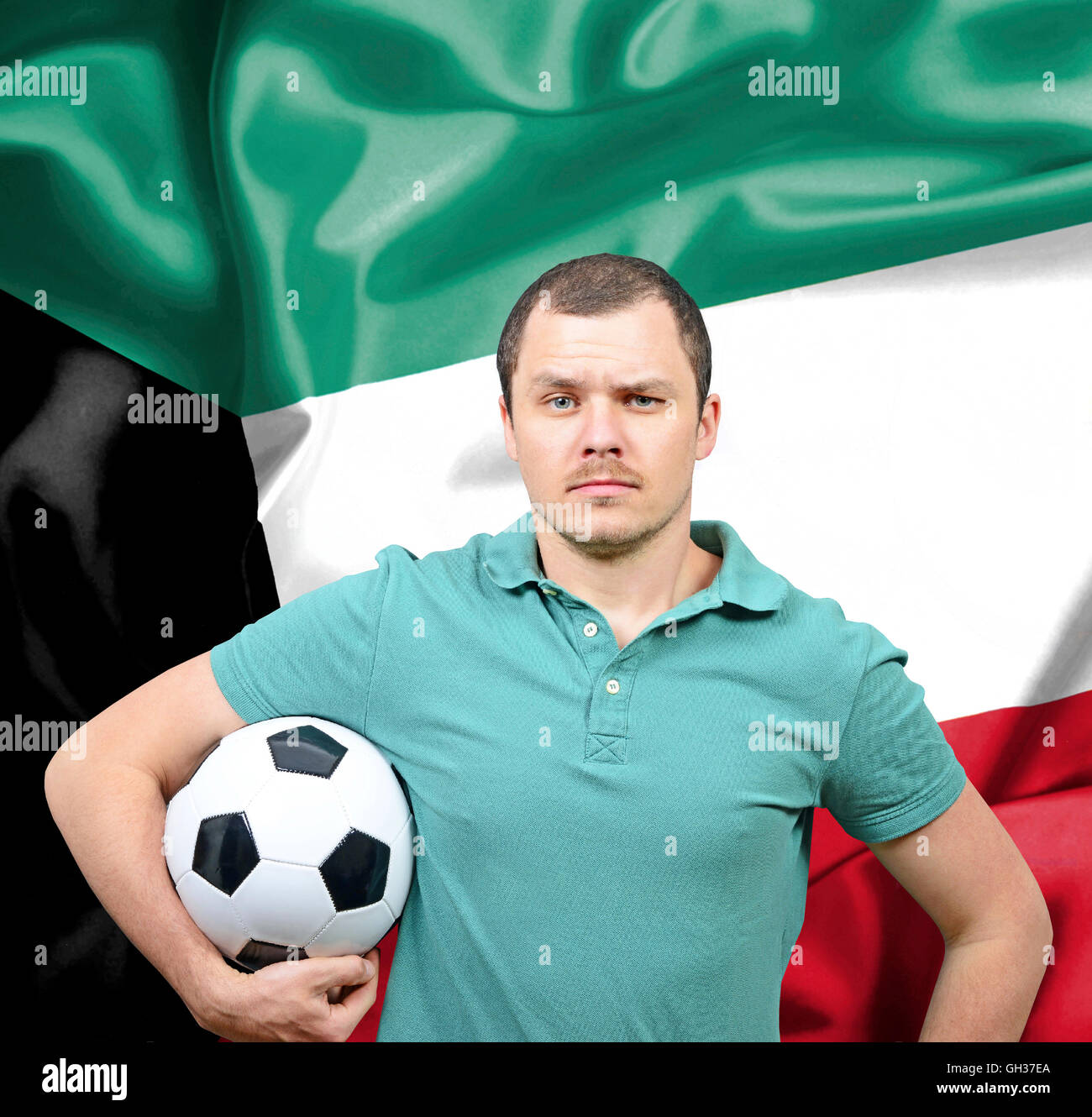 Football kuwait flag Banque de photographies et d’images à haute ...