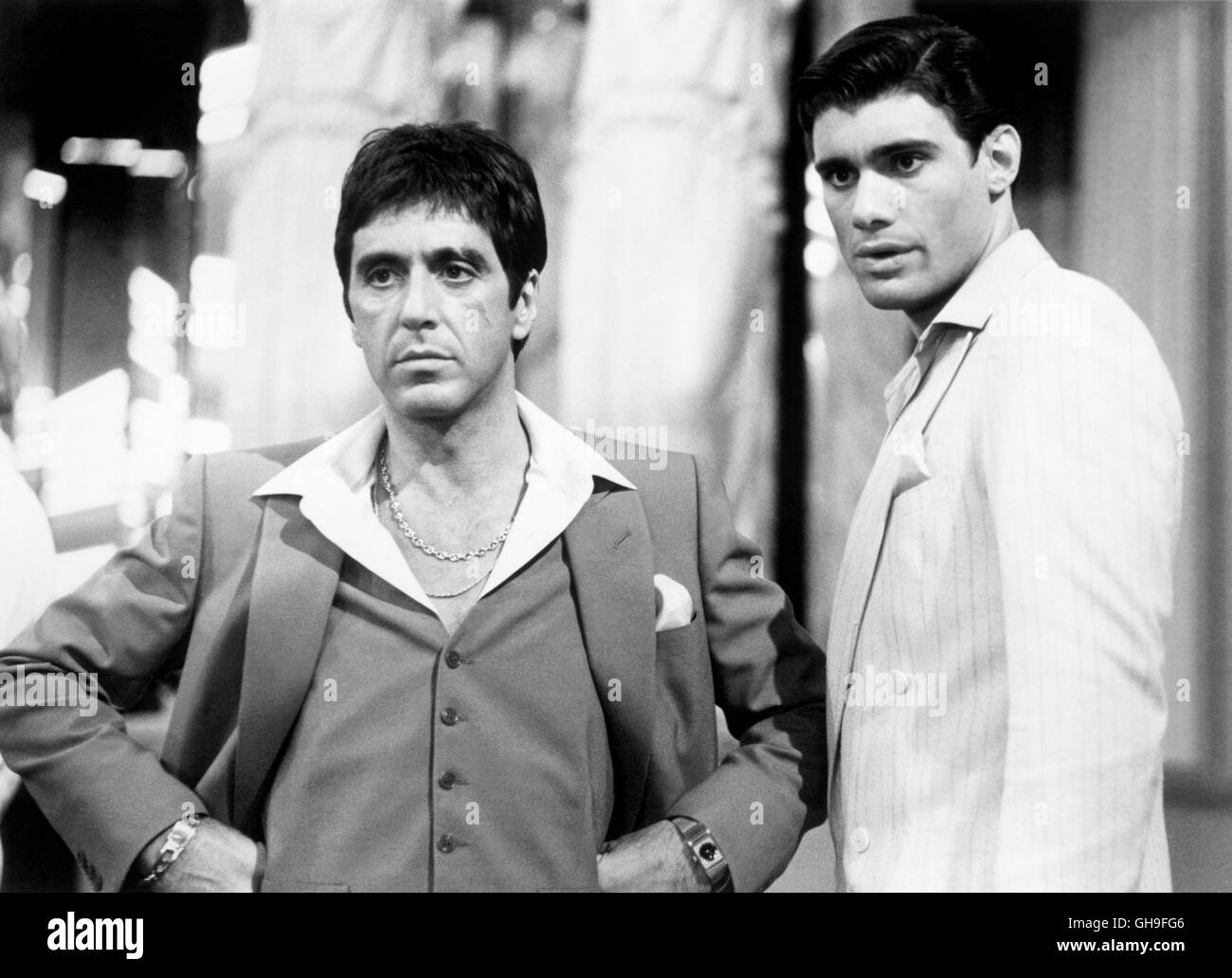 Tony Montana (Al Pacino), STEVEN BAUER (Manny Ray) Régie : Brian de ...