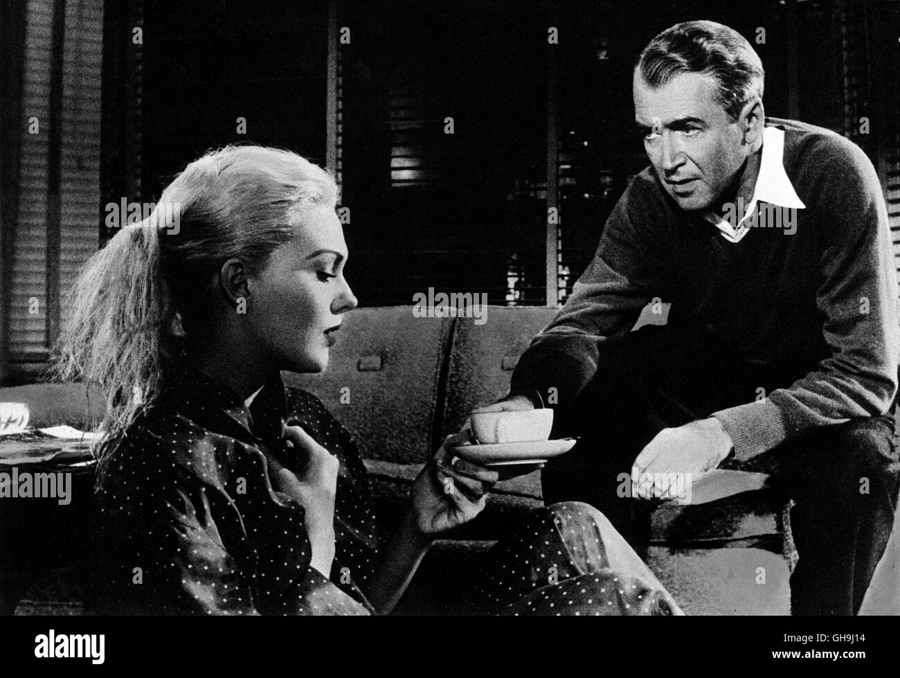 Vertigo movie by hitchcock Banque d'images noir et blanc - Alamy