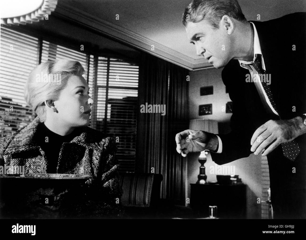 Vertigo movie by hitchcock Banque d'images noir et blanc - Alamy