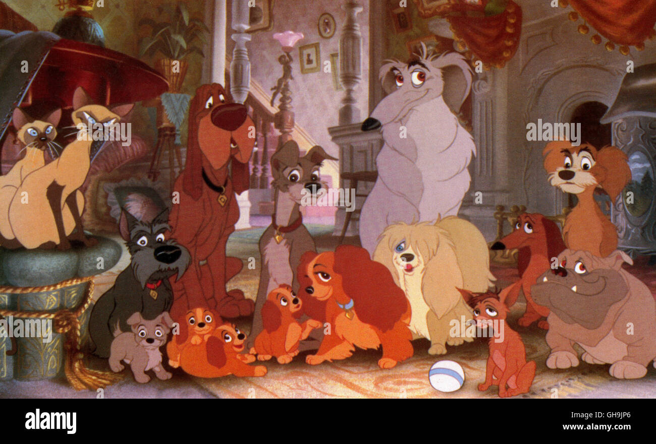 SUSI UND STROLCH Lady and the Tramp USA 1955 Clyde Geronimi, Wilfred ...