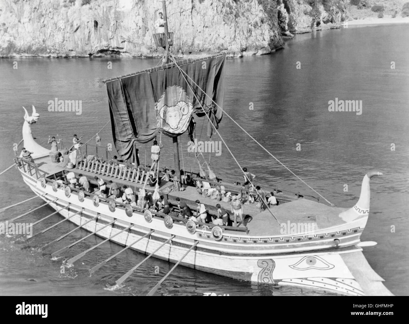 Jason and the argonauts film acteur Banque d'images noir et blanc - Alamy