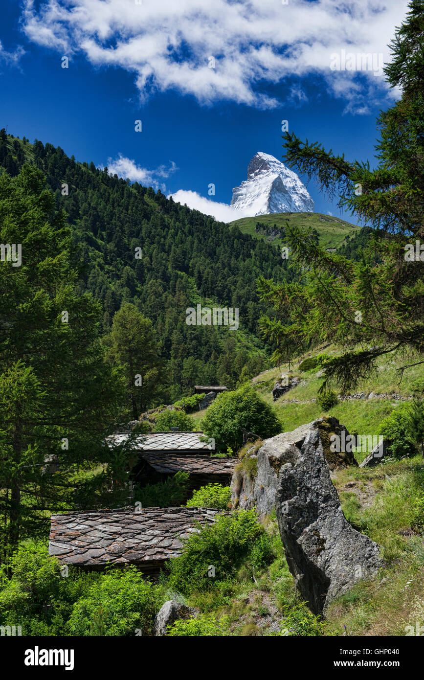 Zermatt matterhorn zmutt switzerland Banque de photographies et d ...